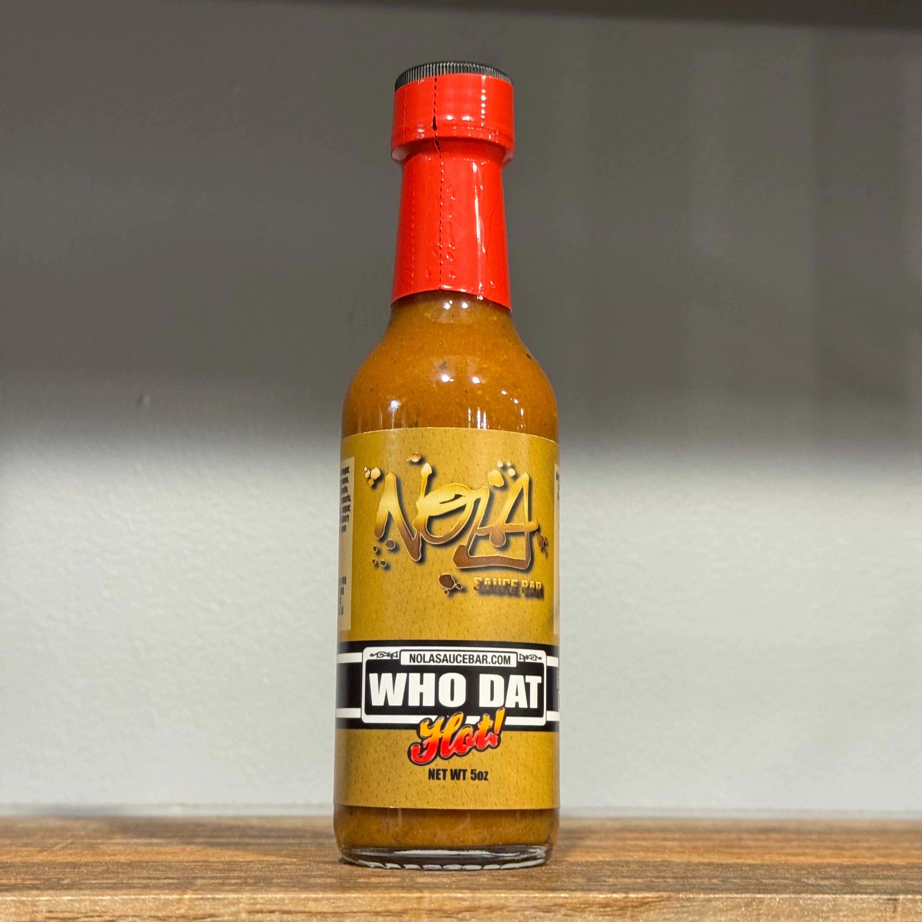 Who Dat - Hot - Hot Sauce – Nola Sauce Bar